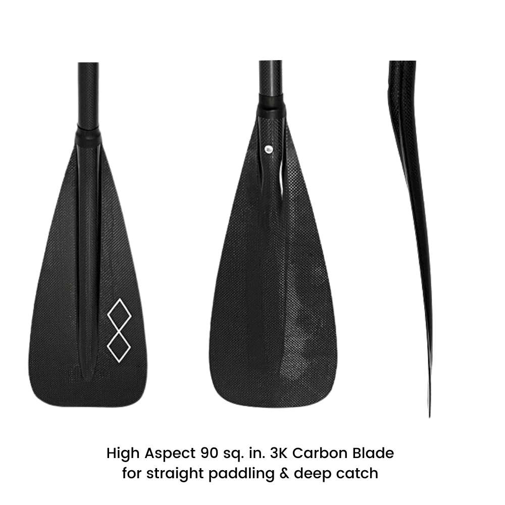 Diamond Lite Leverlock® Adjustable Carbon 3-Piece SUP Paddle – Banx ...